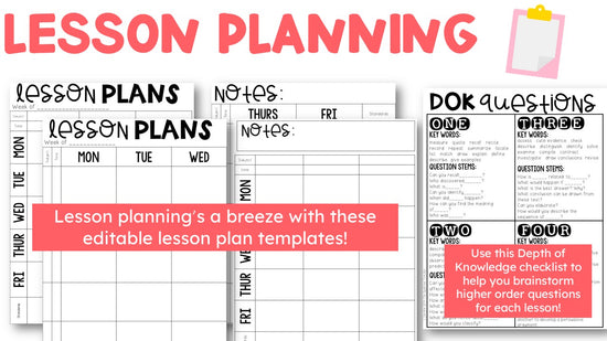 Back to School Forms and Checklists Printables and Editable – The ...