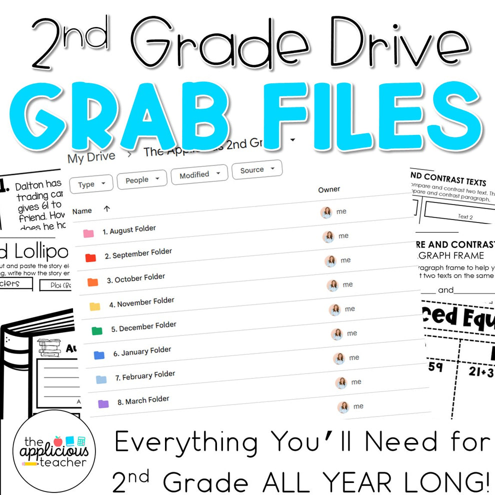 2nd Grade Drive – The Applicious Teacher Resource Store