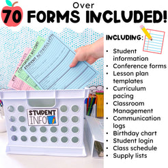 Back to School Forms and Checklists Printables and Editable – The ...