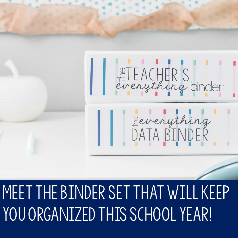Teacher Everything Binder Bundle: Simple and Colorful – The Applicious ...