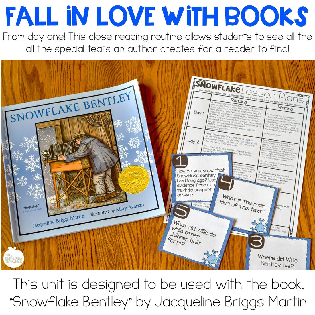 Snowflake Bentley Close Reading Activities – The Applicious Teacher ...