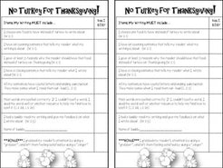 Turkey Writing Thanksgiving Persuasive Writing Craft – The Applicious ...